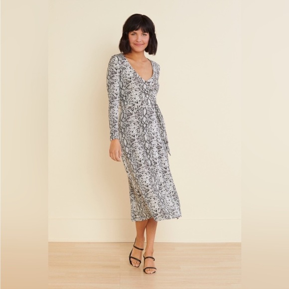 Good American | Dresses | Nwt Good American Python Wrap Dress | Poshmark